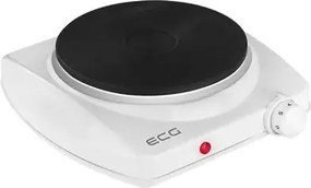 ECG EV 1512 bílá / Jednoplotýnkový elektrický vařič / 1500W / prům. 18