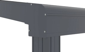 Hliníková pergola BestBerg PZ-9A / 9 m² / antracit/šedá