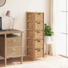 Komoda S 5 Košíky, 25,5 X 37 X 100 Cm, Vodní Hyacint - 25.5 x 37 x 100 cm
