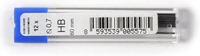 Koh-i-noor 4162 - grafitové tuhy do mikrotužky 0,7 mm, HB - 12 ks