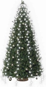 Světelná síť na vánoční stromek 300 studených bílých LED 300 cm 328889