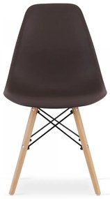 SUPPLIES CINKLA Skandinávská Jídelní židle - hnědá barva