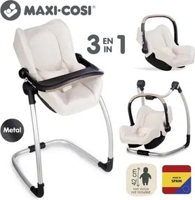 SMOBY Autosedačka a židlička 3v1 Maxi-Cosi  Quinny béžová / Pro panenk