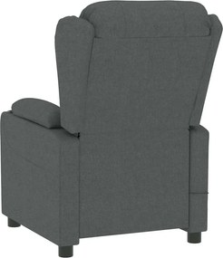 Elektrické polohovací křeslo tmavě šedé textil 3098778