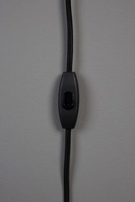 Černá stolní lampa s textilním stínidlem (výška 60 cm) Virgil – Dutchbone