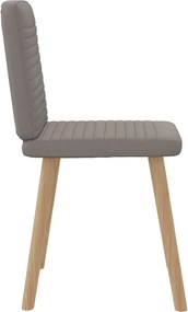 Jídelní židle 4 ks taupe textil 3315250