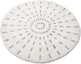 Kulatá bavlněná koupelnová předložka Swirl - Ø 120cm