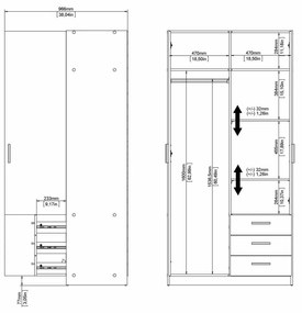 Tvilum Šatní skříň Spike 084 šedá