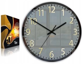 M.Clock Nástěnné akrylové hodiny 30x30cm šedé