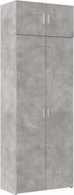 Úložná skříňka betonově šedá 80x42,5x225 cm kompozitní dřevo 3281353