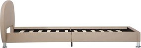 Rám postele cappuccino umělá kůže 100 x 200 cm 285421