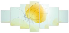 Obraz - Žlutý motýl (210x100 cm)