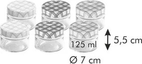 TESCOMA Zavařovací sklenice DELLA CASA 125 ml, 6 ks