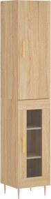 Skříň highboard dub sonoma 34,5 x 34 x 180 cm kompozitní dřevo 3199036