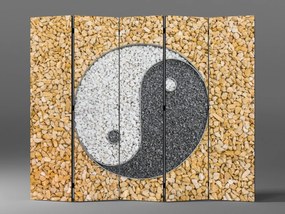 Paraván symbol jin jang Rozměr: 225 x 180 cm