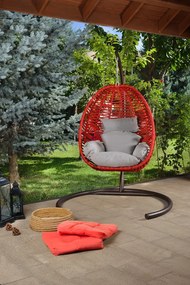 Zahradní houpací židle Finnikin (červená). 1082957