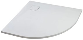 Cagliari White 80x80x2,6 cm Oblouková SMC sprchová vanička se sifonem