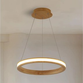 Brilagi - LED Lustr na lanku UMEA WOOD LED/30W/230V pr. 40 cm dřevo