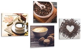 Set obrazů kouzlo kávy