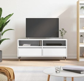 vidaXL TV skříňka 100 x 34,5 x 44,5 cm kompozitní dřevo [831230] Barva: Bílá