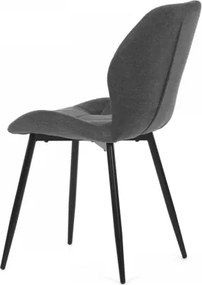 Jídelní židle šedá látka černé kovové nohy CT-285 GREY2