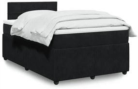 Box spring postel s matrací černá 120 x 190 cm samet 3289988