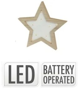 Svíticí LED dekorace Star shape 10 LED, 15 x 15 x 2,5 cm
