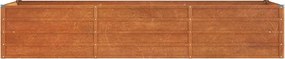 Zahradní vyvýšený záhon rezavý 240 x 80 x 45 cm cortenová ocel 151960
