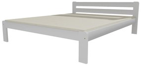 Dřevěná postel VMK 2A 160x200 borovice masiv - bílá
