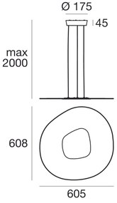 Linea Light 90348 Antigua_P, závěsné svítidlo 38W LED 3000K, prům. 60cm