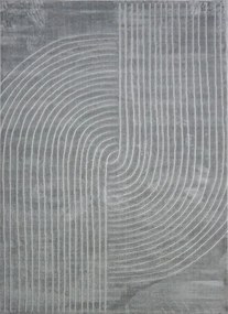 BE Koberec Zen Garden Collection 2403 GREY - šedý obdélníkový Rozměr: 60x100 cm