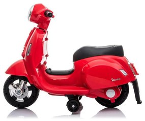 BABY MIX dětská elektrická motorka Vespa červená