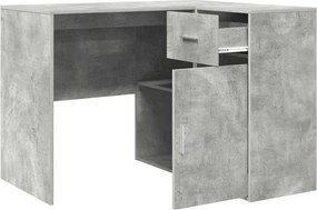 Rohový psací stůl se zásuvkou Betonově šedá 102 x 88 x 75 cm 3337276