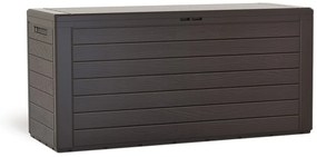 PROSPERPLAST Zahradní box WOODEBOX hnědý 116 cm - 280L