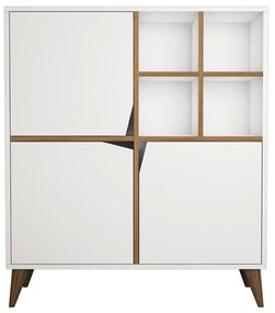 Designová víceúčelová skříň Garth 115 cm bílá