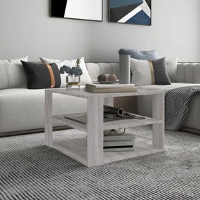 Konferenční stolek šedý sonoma 60 x 60 x 40 cm kompozitní dřevo,  826627 HangarStore.cz