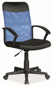 SIGNAL Kancelářská židle - Q-702, čalouněná, různé barvy na výběr Čalounění: modrá