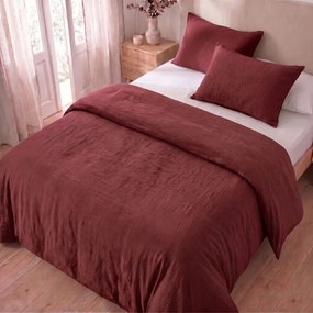 Kvalitex Mušelínové povlečení vínové 1x 200/200, 2x 70/90cm