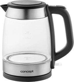 Rychlovarná konvice skleněná SILVER 1,7 l