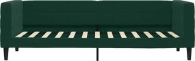 Válenda s matrací tmavě zelená 80 x 200 cm samet 3196662