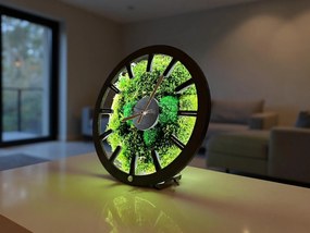 Li-Go "Mechové hodiny" svítidlo s powerbankou a pohybovým čidlem 31 cm/černá s patinou