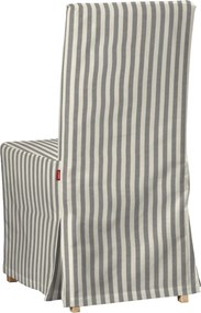 Potah na židli IKEA Henriksdal, dlouhý barva šedá látka vzorované