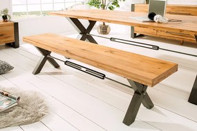 Designová jídelní lavice z masivu Thor dub 180cm