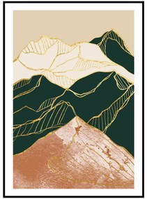 Plakát Zlaté pohoří I Rozměr plakátu: A4 (21 x 29,7 cm)