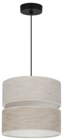 Závěsné svítidlo Jen, 1x béžové/světlobéžové textilní stínítko, (fi 20 cm), b