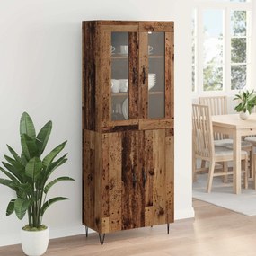 Vysoký bufet Staré dřevo 69,5 x 34 x 90 cm Kompozitní dřevo 3402692