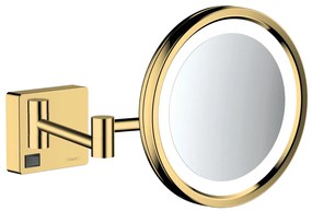 Hansgrohe AddStoris, kosmetické zrcadlo s LED osvětlením, leštěný vzhled zlata, HAN-41790990