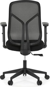Kancelářská židle KA-S2173 BK, synchronní mechanismus, černá síťovina (67 x 60) cm