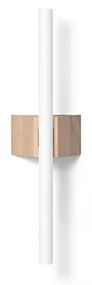Minimalistické přisazené svítidlo Minimism Single Dekor: Přírodní dubové dřevo, Výška: 500 mm