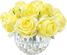 Côte Noire Luxury Round Bouquet kytice 13 parfémovaných růží Yellow